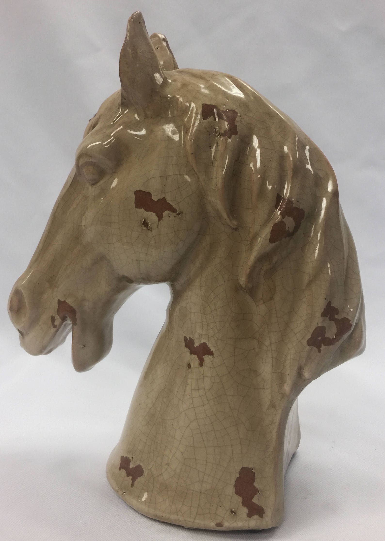 Horse Sculpture Ceramic Horse Statue 11.5" High - Etsy