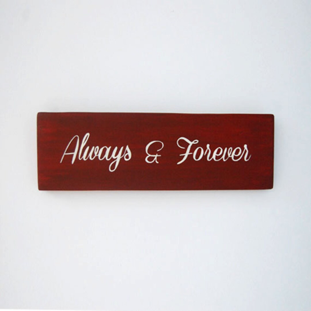 Always and Forever Wooden Sign - Etsy