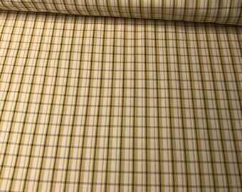 Yellow Plaid Fabric - Etsy