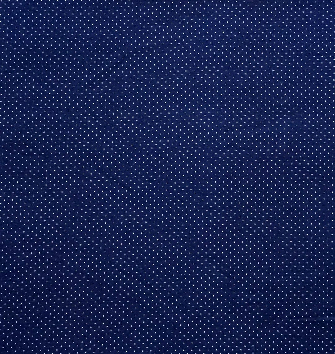 Navy Blue Dot Fabric, Dark Blue Polka Dot Fabric, Quilting Fabric, Blue ...