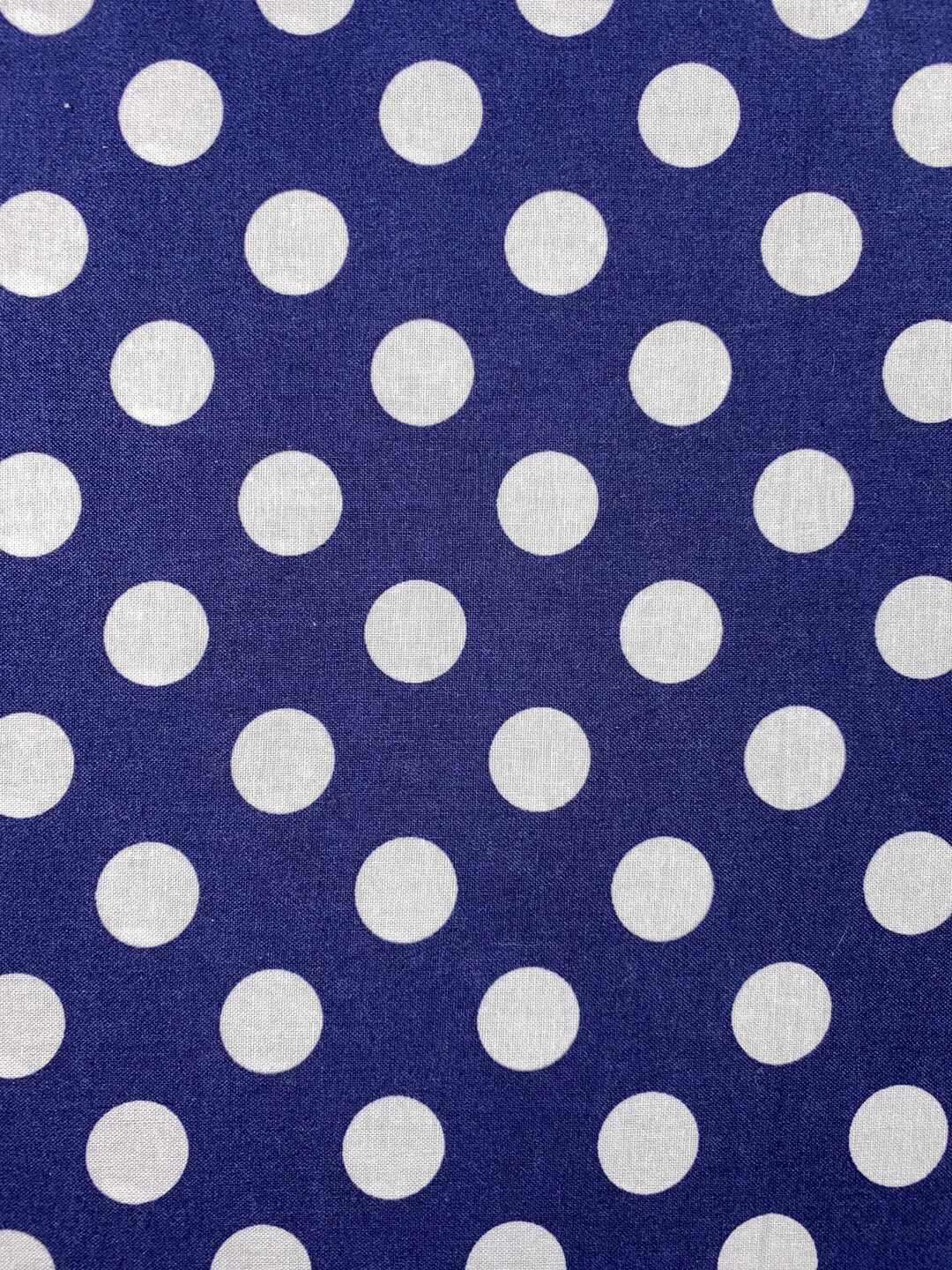 Big Dot Navy, Navy Blue Polka Dot Fabric, Quilting Fabric, Cotton ...