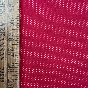Tiny Dot Red ,tiny Red Polka Dot Fabric, Quilting Fabric, Polka Dot Fabric, Red Pin Dot Fabric ...