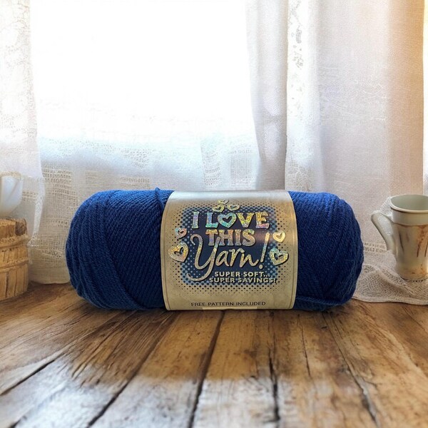 Royal Blue Acrylic Yarn - Etsy