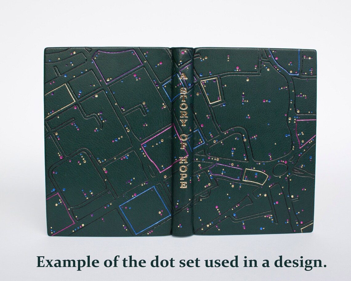 Bookbinding Dot Set 10 Tools Hot Stamping Tools Brass | Etsy