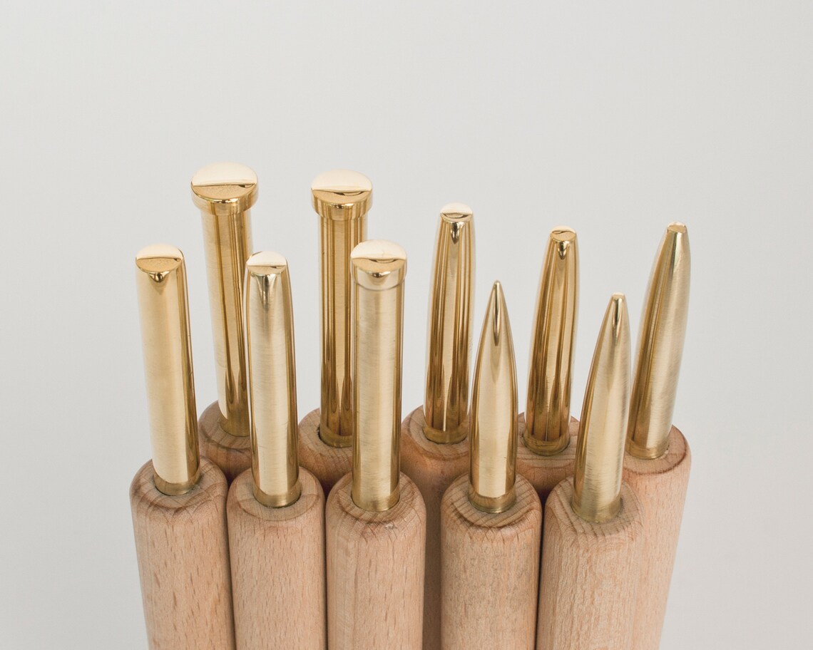 Bookbinding Dot Set 10 Tools Hot Stamping Tools Brass - Etsy