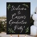 Greenery Graduation Welcome Sign Graduation Decorations 2024 Graduation ...
