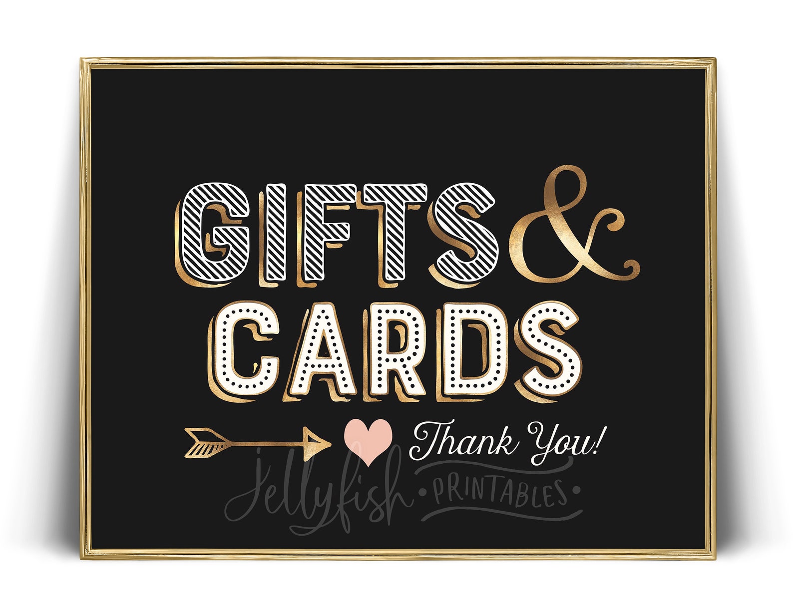Gifts & Cards Sign Printable or Printed Signs Party - Etsy