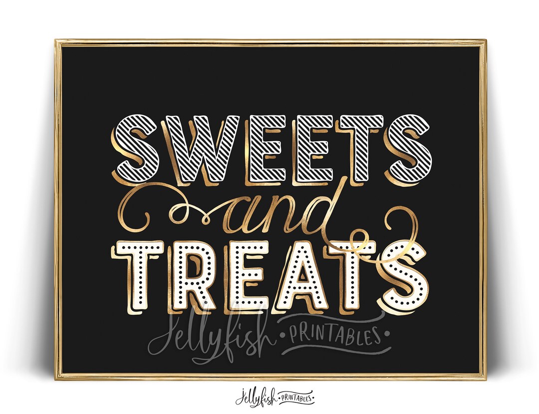 Sweets & Treats Sign Instant Download • Digital Files • Printable Party ...