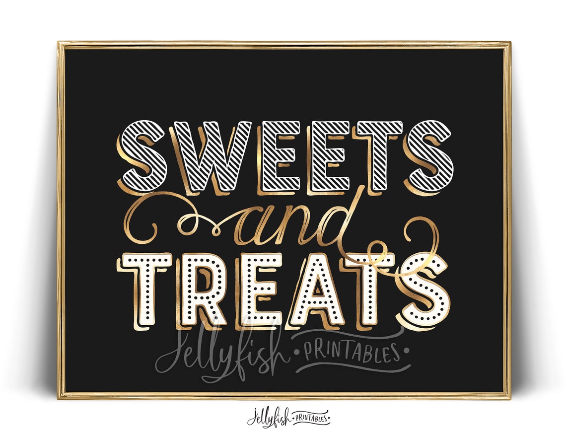 Sweets & Treats Sign Instant Download • Digital Files • Printable Party ...