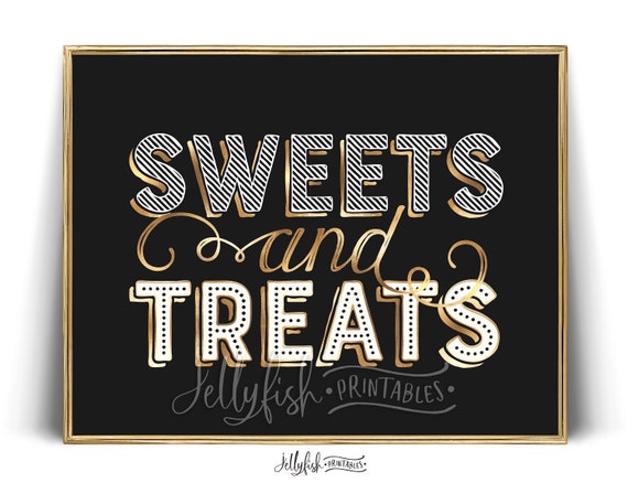 Sweets & Treats Sign Instant Download Digital Files | Etsy
