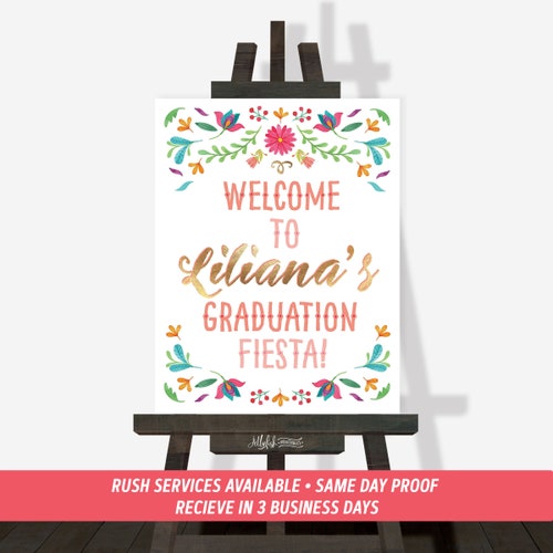 Fiesta Cards Sign Graduation Decorations 2022 Party - Etsy