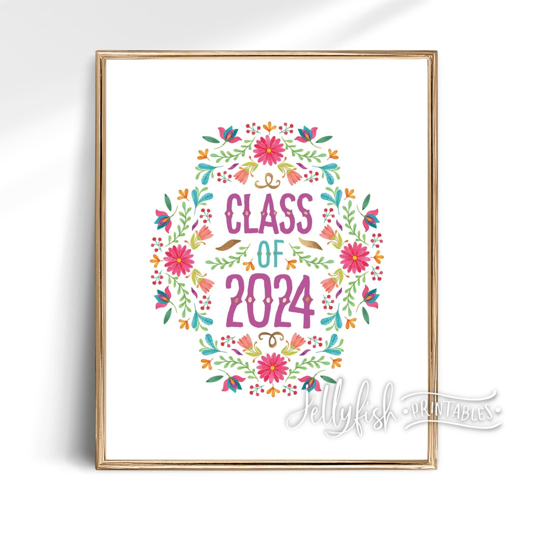 Fiesta Class of 2024 Sign Graduation Decorations 2024 Party Decorations ...
