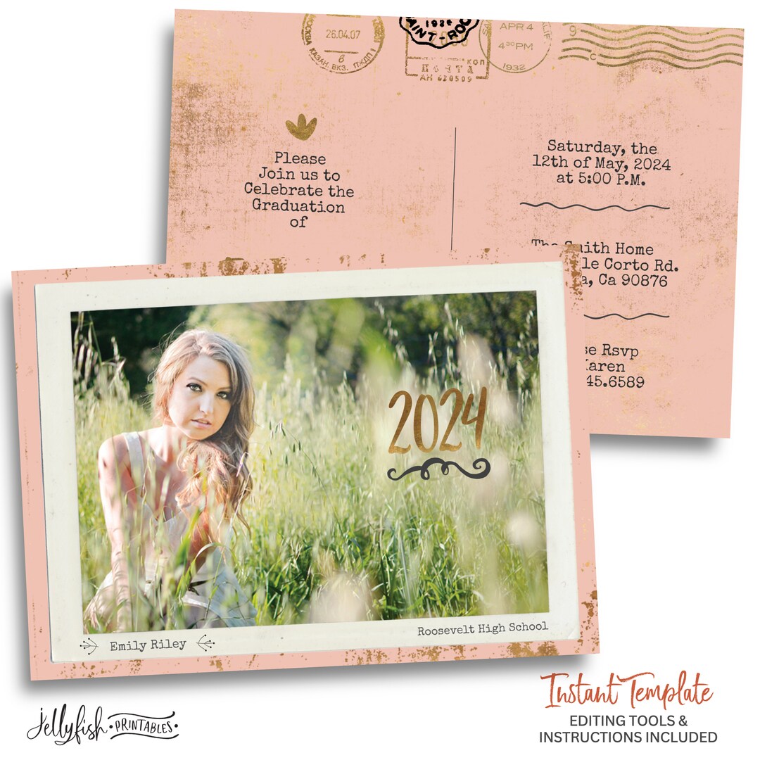 Graduation Invitation 2024 Graduation Party Invite Graduation ...