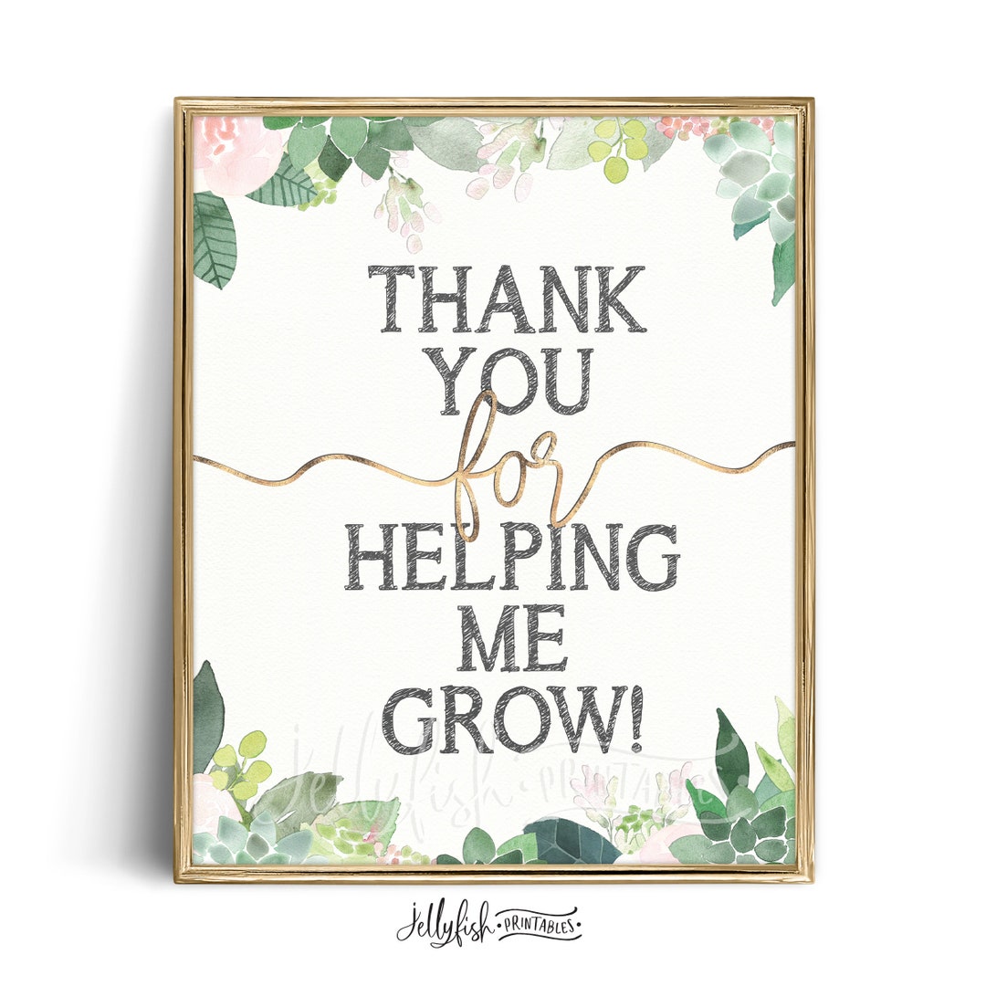 Sweet Succulent Thank You Sign | Graduation Decorations 2025 | Party ...