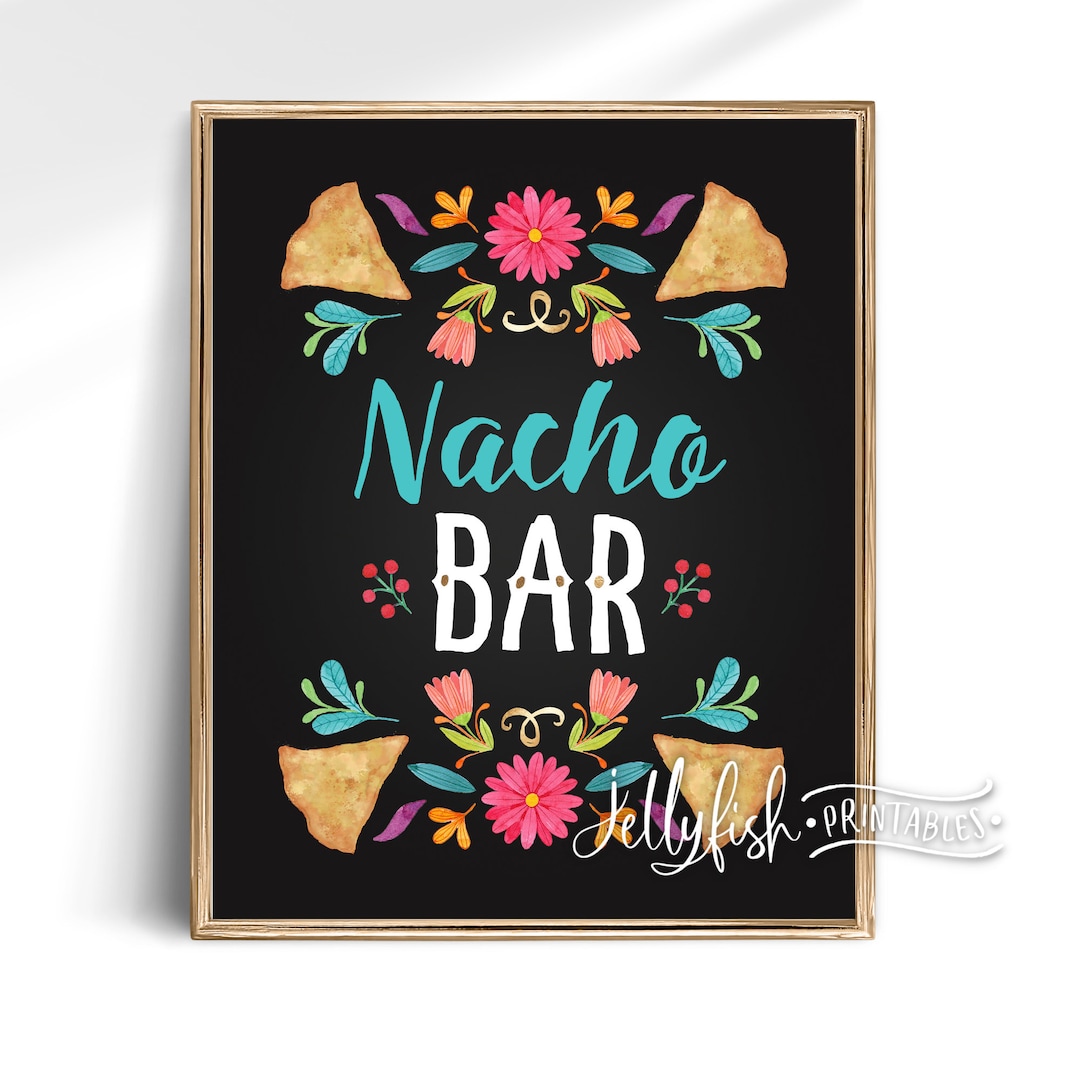 Nacho Bar Sign | Fiesta Graduation Decorations 2025 | Party Decorations ...