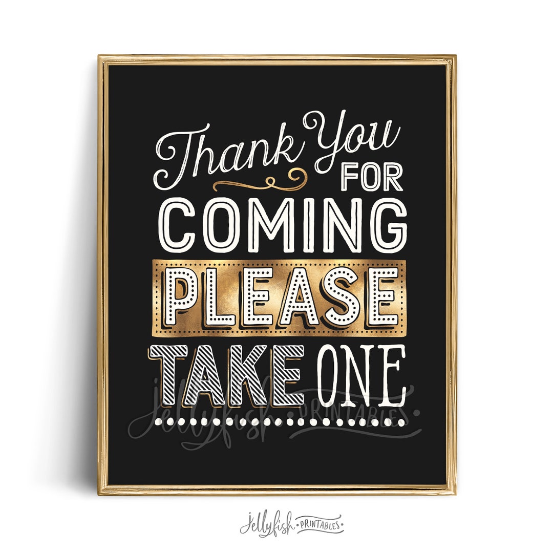 Thank You for Coming Sign Instant Download • Digital Files • Printable ...
