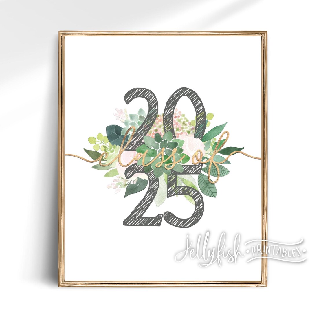 Succulent Class of 2025 Sign | Graduation Decorations 2025 | Party ...