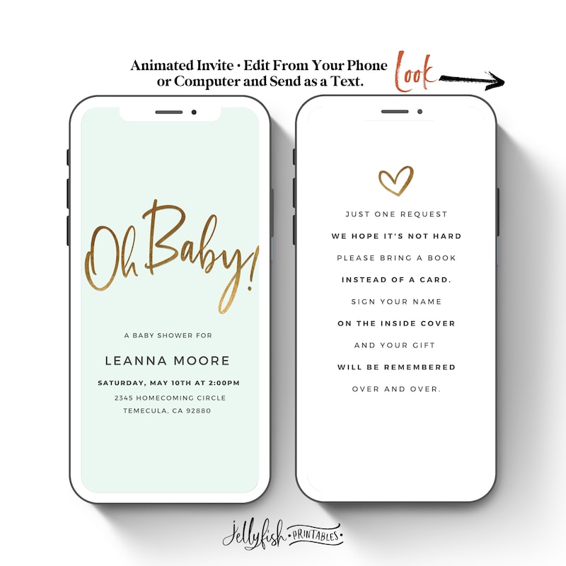 Phone Invitation - Etsy
