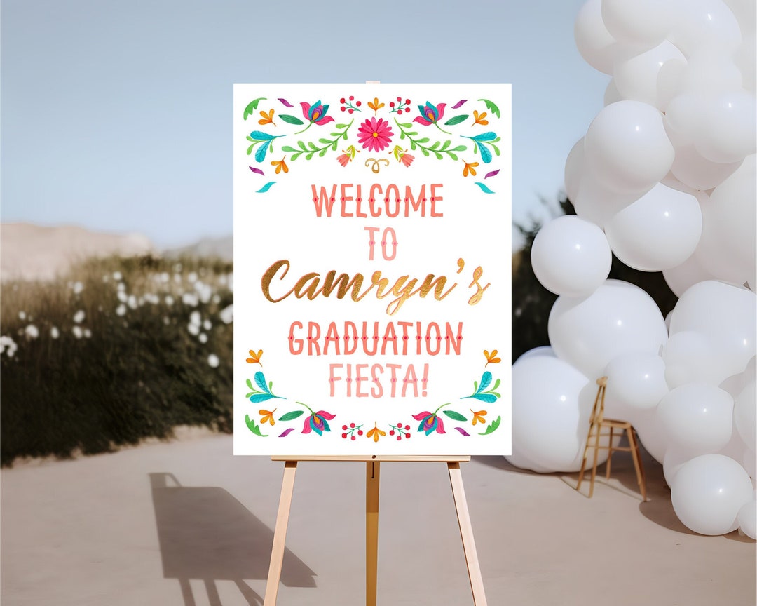 Fiesta Graduation Welcome Sign | Graduation Decorations 2025 ...