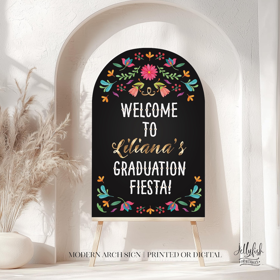 Fiesta Graduation Welcome Sign | Printed Sign or Digital File | Party ...