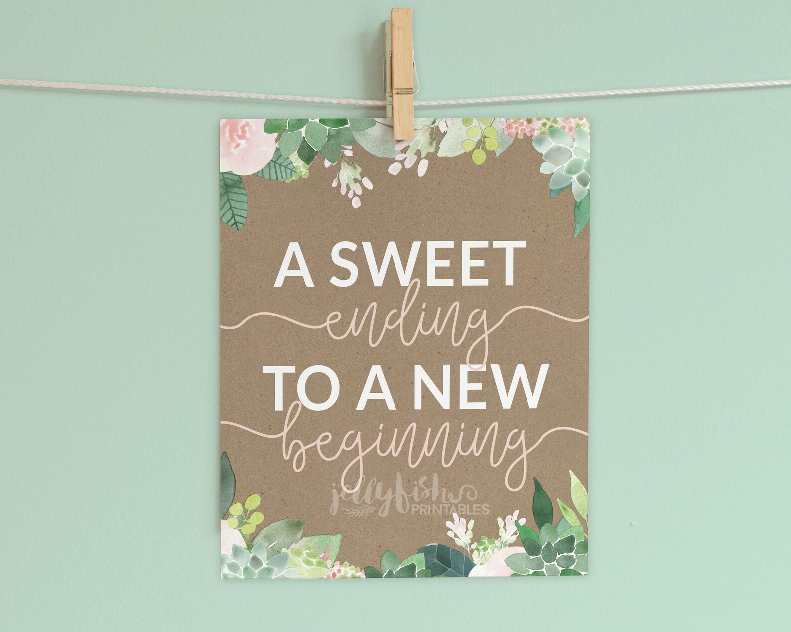 A Sweet Ending to a New Beginning Graduation Decorations | Etsy