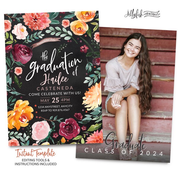 High School Graduation Invitations - Etsy