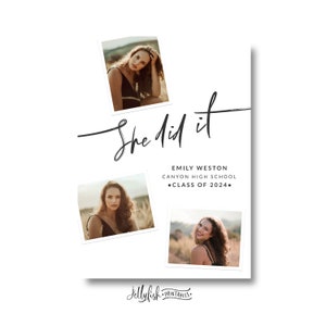 Graduation Party Invitation Template Editable Graduation Announcement ...