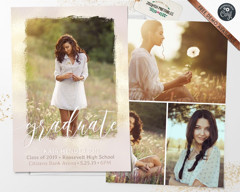 Simple Graduation Party Invitation Template Editable - Etsy