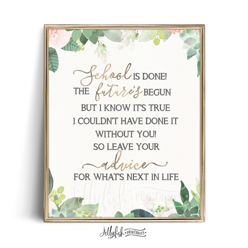 Leave a Note for the Graduate Printable Printed Graduation - Etsy