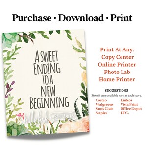 Succulent Sweet Ending Sign| Graduation Decorations 2025 | Party ...