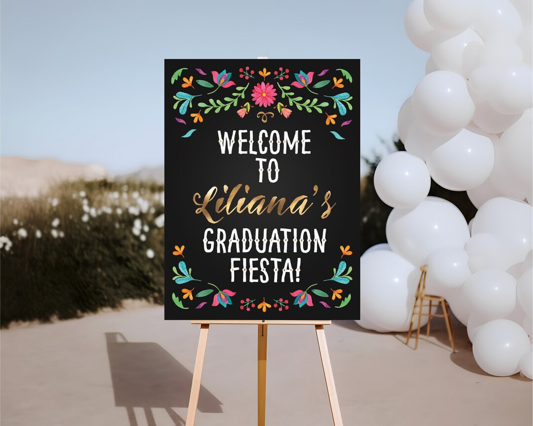 Fiesta Graduation Welcome Sign | Graduation Decorations 2025 ...