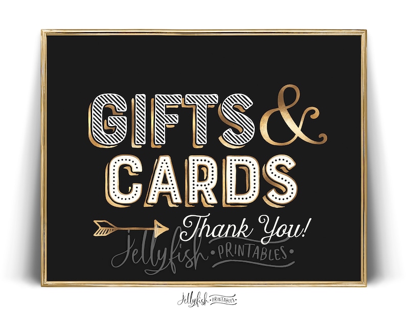 Gifts & Cards Sign Instant Download Digital Files - Etsy