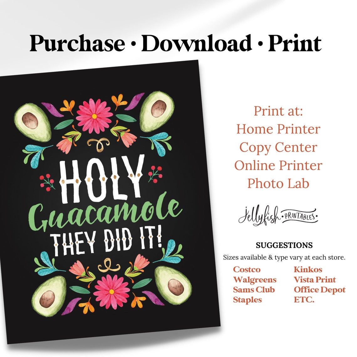 Holy Guacamole They Did It Graduation Party Sign Graduation - Etsy