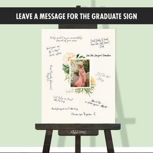 Graduation Signature Board Template Signature Sign - Etsy