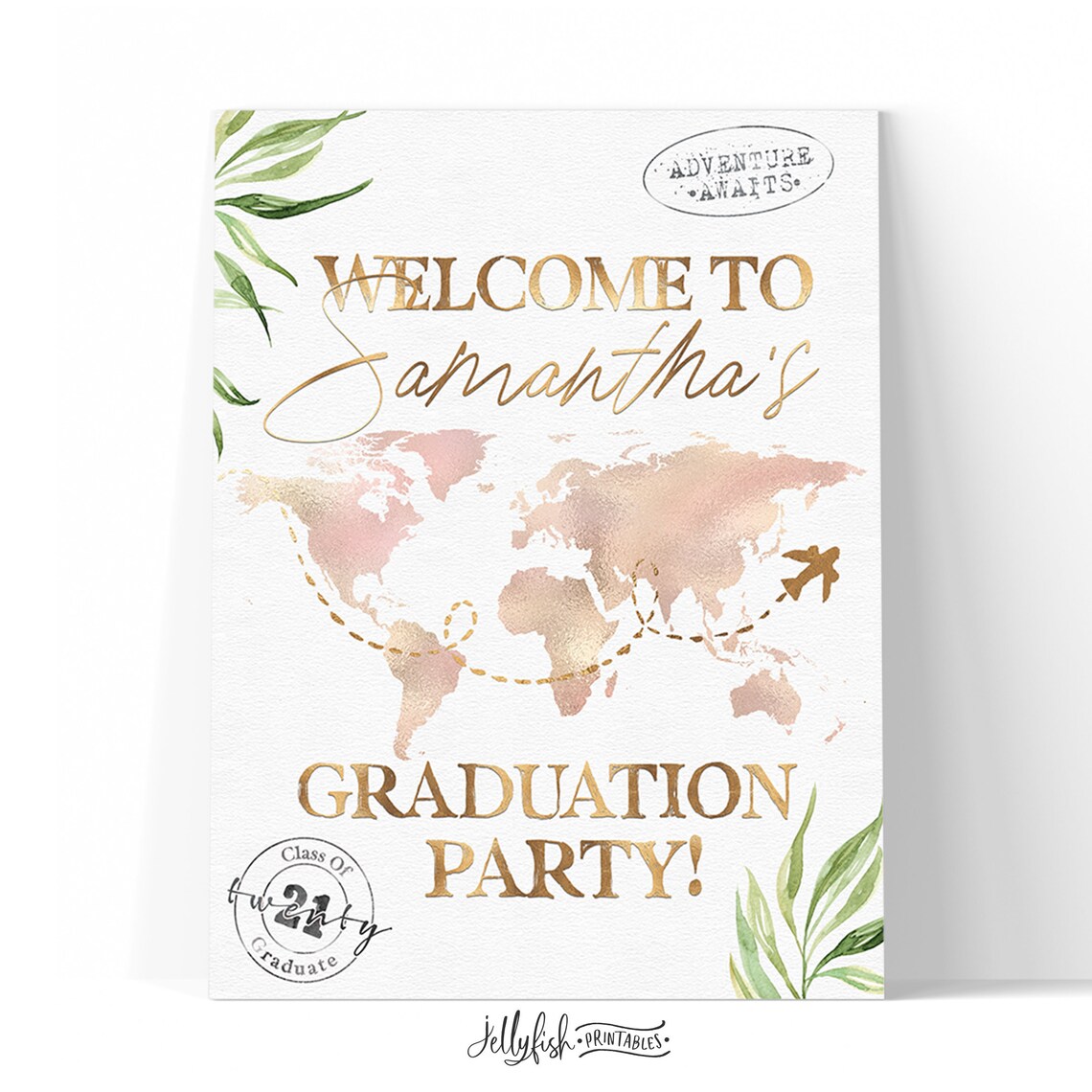 Adventure Graduation Welcome Sign Graduation Decorations - Etsy