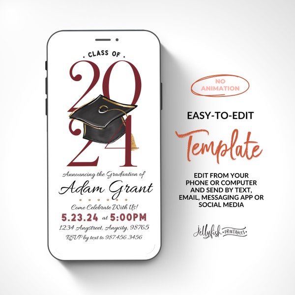 Grad Party Invite - Etsy