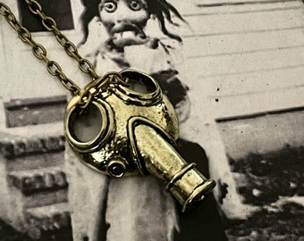 Gas Mask Charm | Etsy