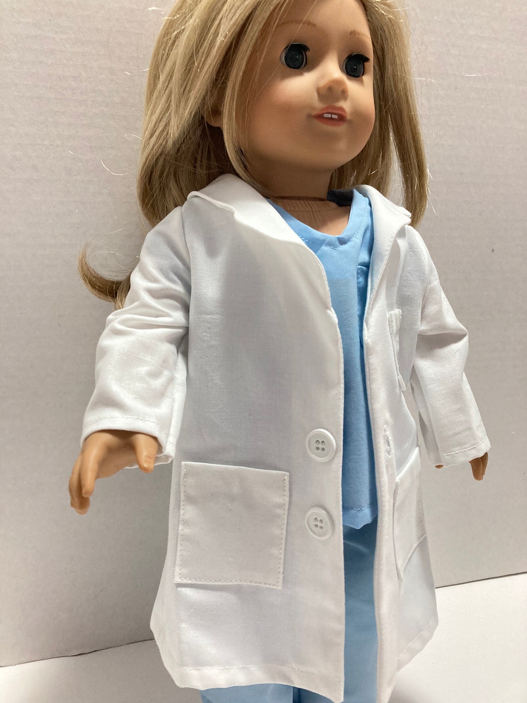 Doctors Lab Coat and Scrubs for 18 Dolls. Made in USA - Etsy