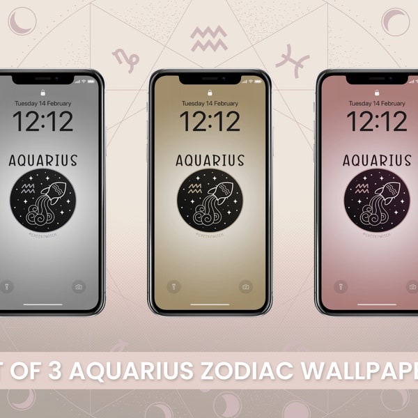 Aquarius Wallpaper - Etsy