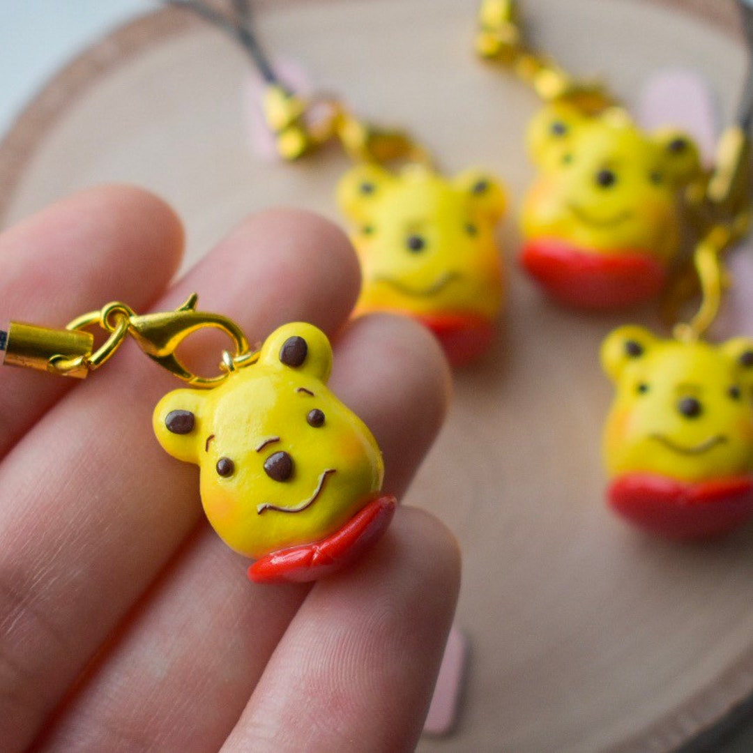 Winnie the Pooh Polymer Clay Charm - Etsy
