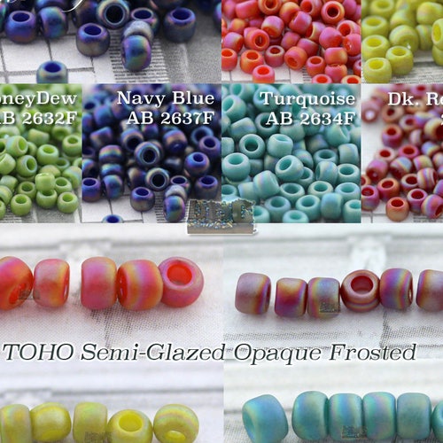 11/0 Size TOHO Seed Beads Size Inside Color Rainbow Crystal | Etsy