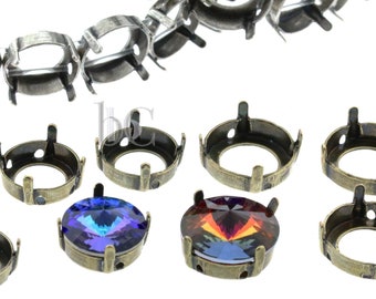 Rivoli Setting 12mm - Etsy