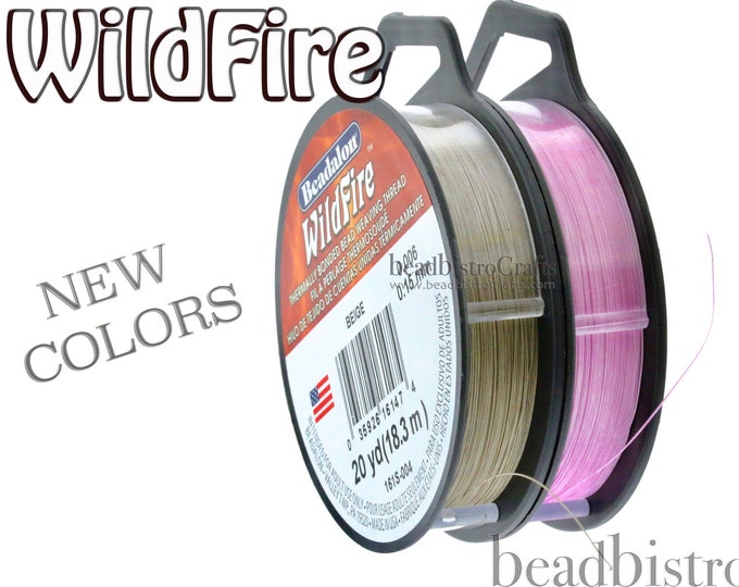 Beadalon Wildfire® Thread Thermally Bonded Bead Weaving Thread 20, 50 ...