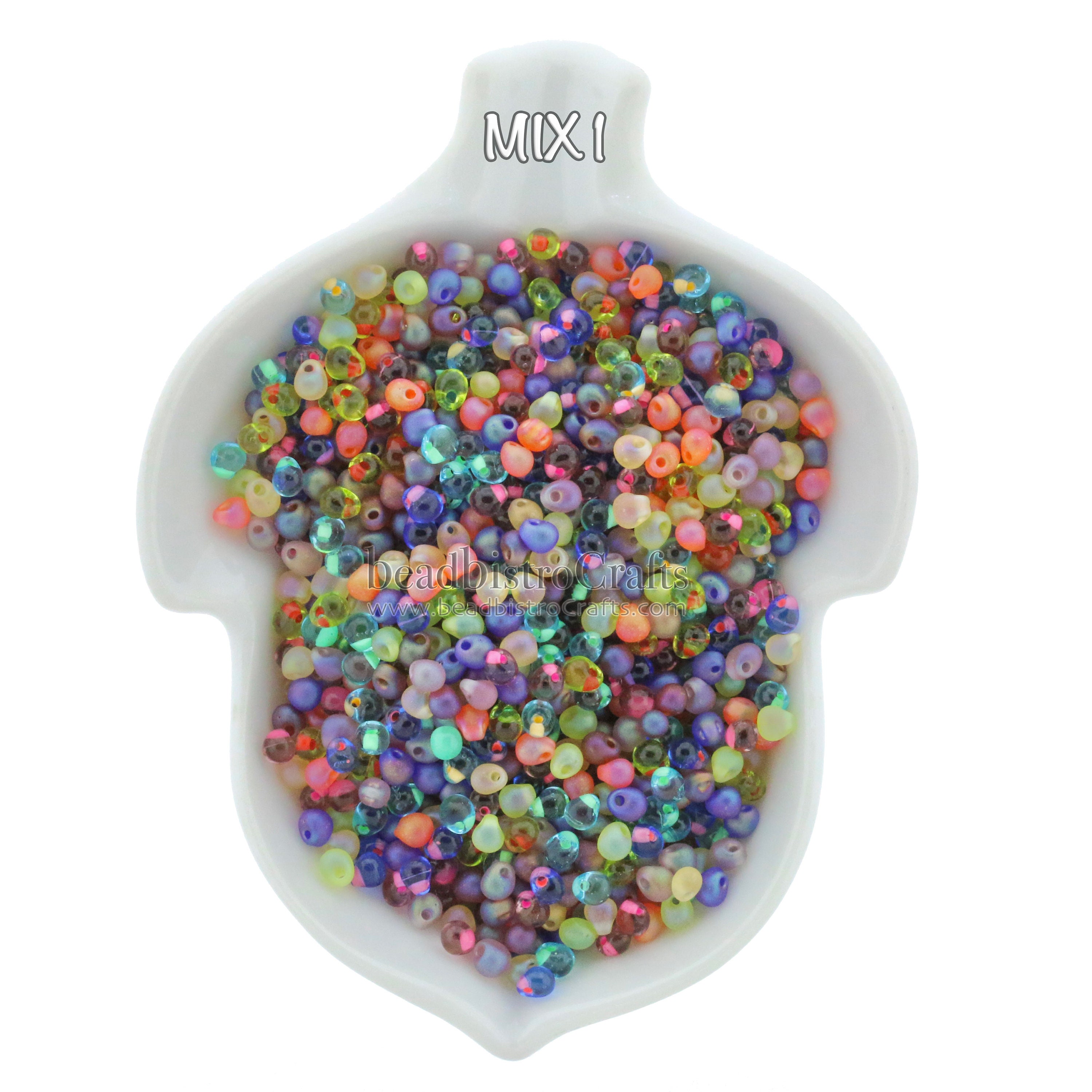 12g MIYUKI 3.4mm DROP Seed Beads - Tiny Glass Drop Beads * Choose Color ...
