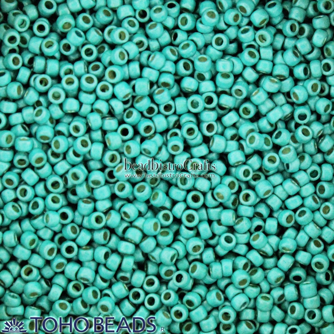 10g TOHO 15/0 * 11/0 * ROUND Seed Beads - Permafinish FROSTED ...