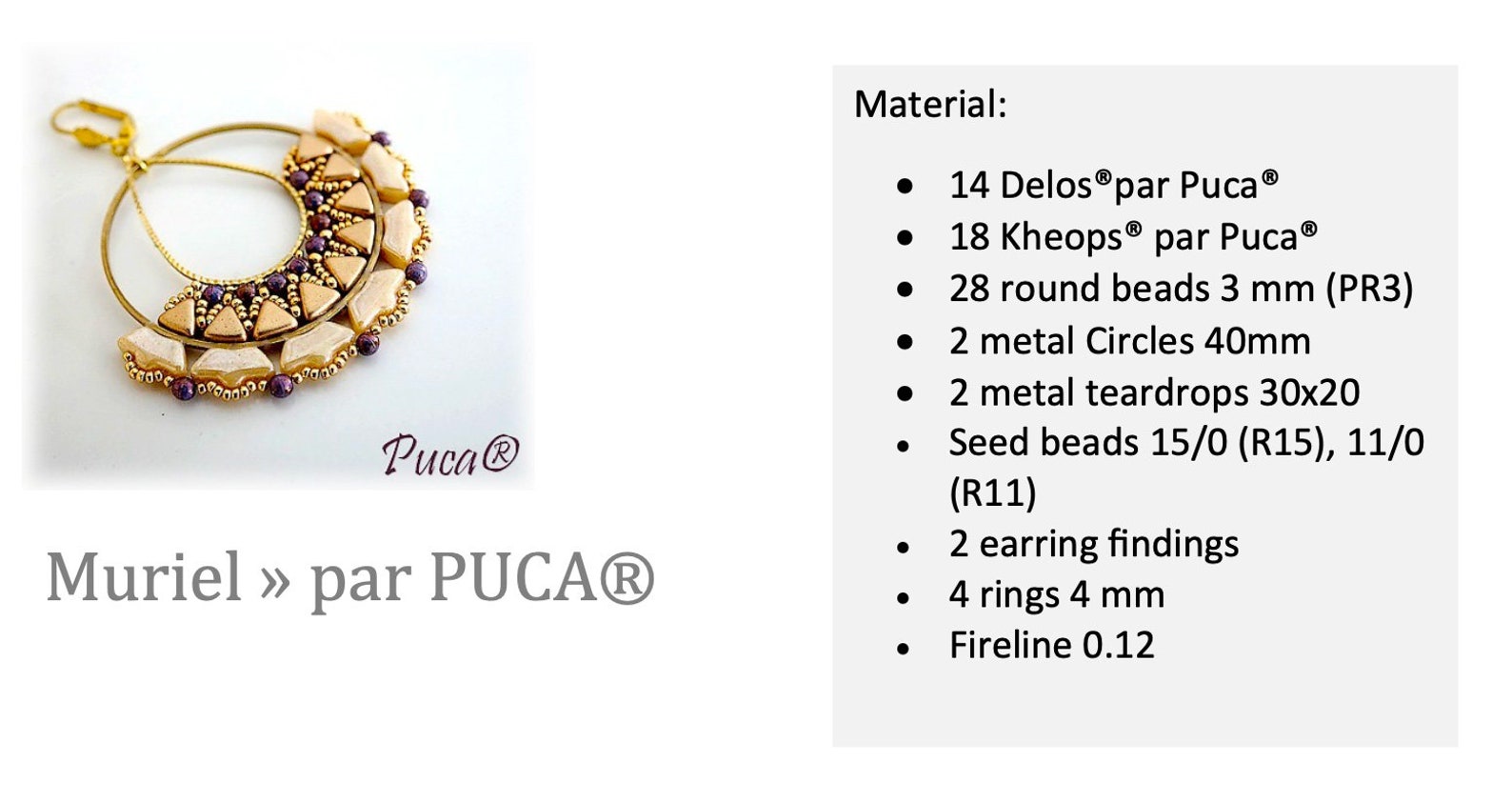 20pcs Czech DELOS® Par Puca® beads 3 hole beads Full | Etsy