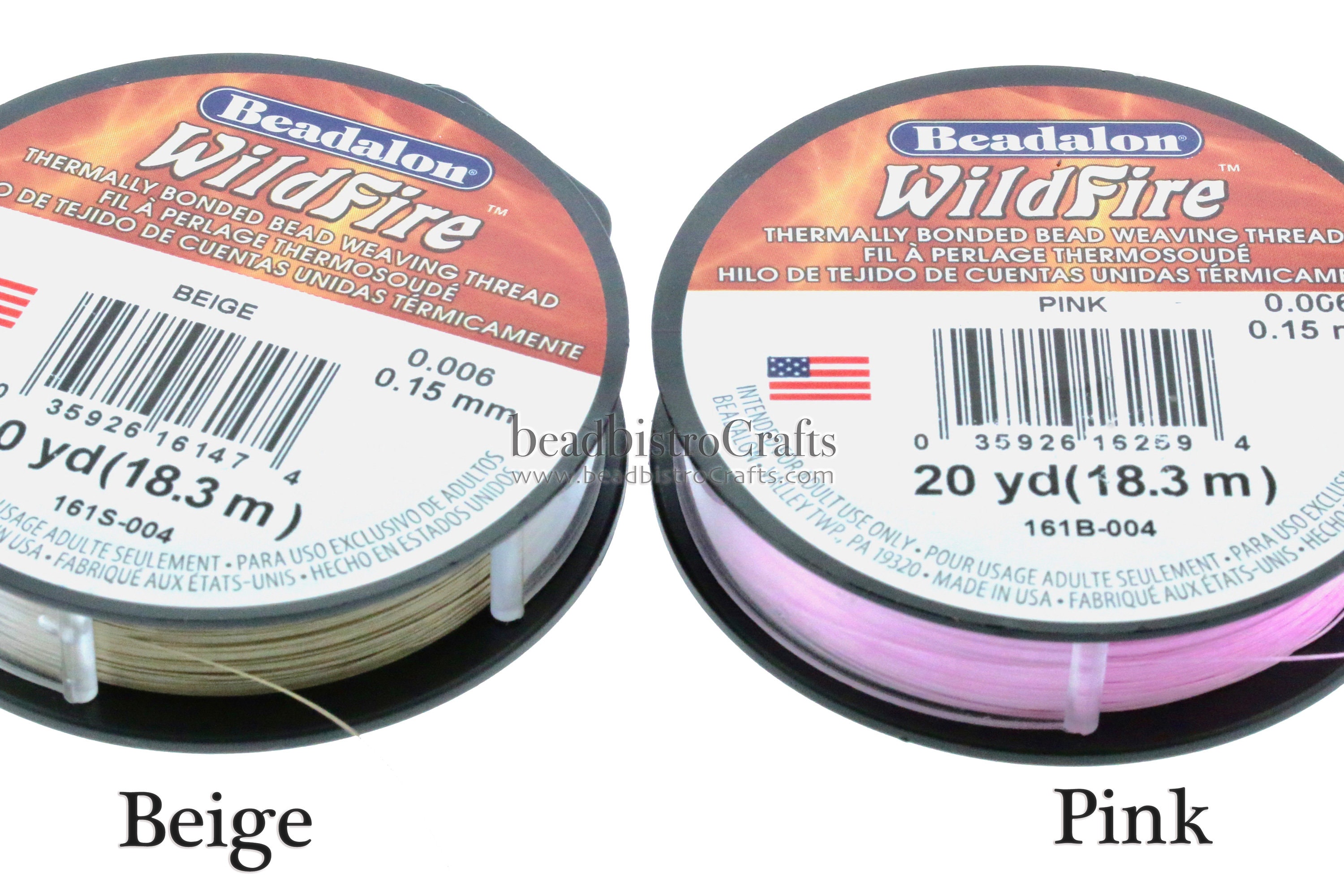 Beadalon Wildfire® Thread - Thermally Bonded Bead Weaving Thread - 20 ...