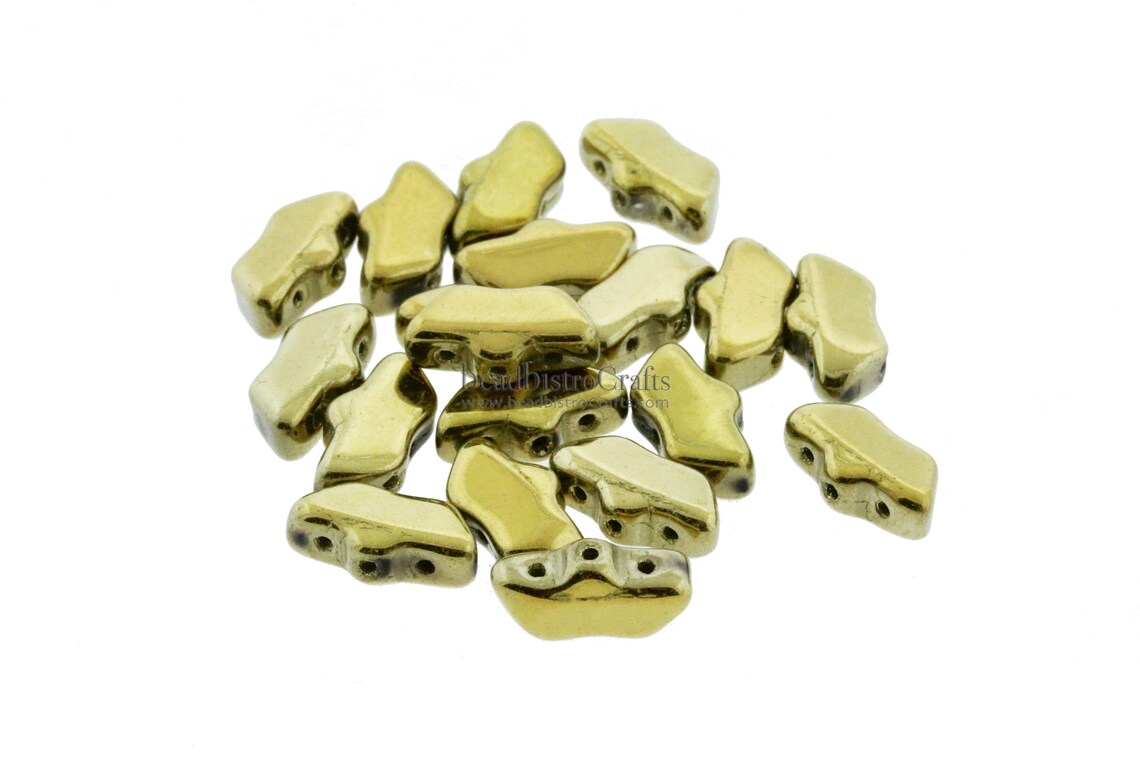 20pcs Czech DELOS® Par Puca® beads 3 hole beads Full | Etsy