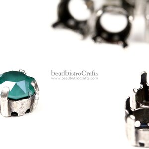 SETTINGS for 39SS / 29SS Stone - * Crystals - Sew-on Rhinestone 2-hole ...