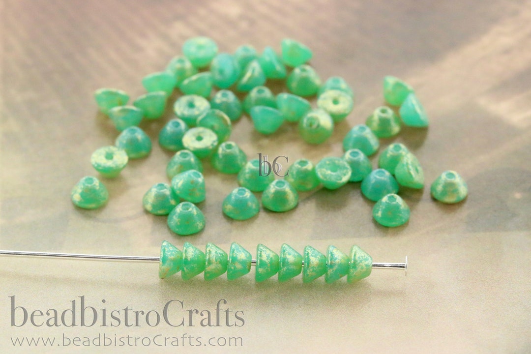 5g Czech Cone Beads - KONOS® Par Puca® Beads - Glass Cone Shaped ...